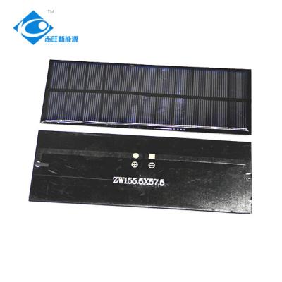 China 2.5W Custom Epoxy Solar Panel ZW-155575 folding solar panels for camping 5.5V 155X57.5X3mm for sale