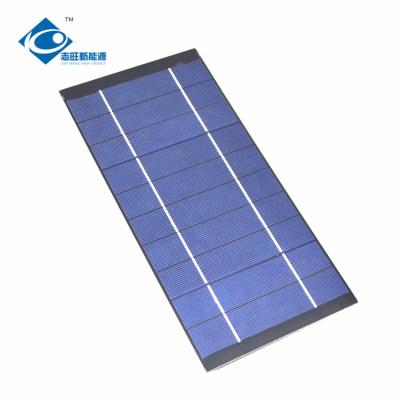 China 5W PET Laminated Solar Panel ZW-270130-P Semi-Flexible Thin Film Solar Panel Camping Charger 5V for sale