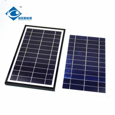 China ZW-7W Glass Laminated Solar Panel 7W 6V aluminum frame filexable solar charger for sale