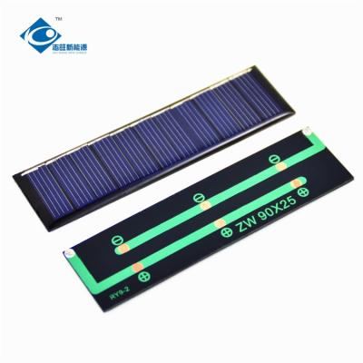 China 0.3W Poly Silicon Solar PV Module 6V CE Certificated ZW-9025 Epoxy Solar Panel 0.05A for sale