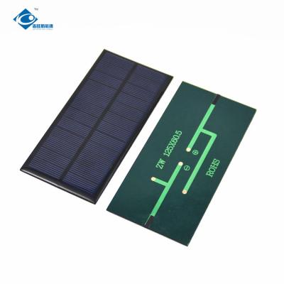 China 1.07W 6V Epoxy Resin Solar Panel ZW-12560 Mini Solar Panel 125X60.5X2.5mm for sale