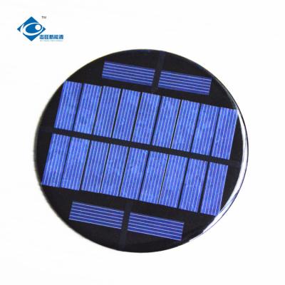 China 11 Battery 5.5V Lightweight Silicon Solar ZW-R100 Epoxy Resin Solar Panel Φ100X2.5mm for sale