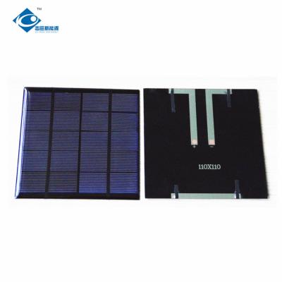 China Epoxy Adhesive 1.5W 5V Residential Solar Power Panels ZW-110110 Max Current 0.35A for sale