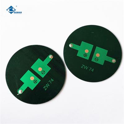 China 5.5V Lightweight Silicon Solar PV Module 0.4Watt transparent solar panel ZW-R74 	79MA for sale