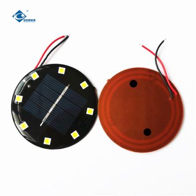 China High Efficiency Epoxy Solar Panel ZW-Dia68 Round LED Solar Photovoltaic Panels Charger for sale