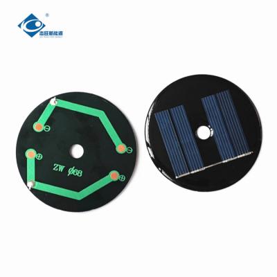 China 4 Battery Polysilicon Drop Gel 0.4W 2V Mini Solar Panels High Efficiency epoxy solar panel ZW-R68-3 for sale