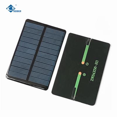 China 5.5V Transparency Epoxy Resin Solar Panel ZW-8456-R3 Epoxy Adhesive Solar Panel 110mA 0.6W for sale