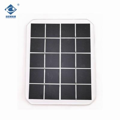 China 5V 1.5W high quality new standard solar panel ZW-2.5W-5V Mini Glass Laminated Solar Panel for sale