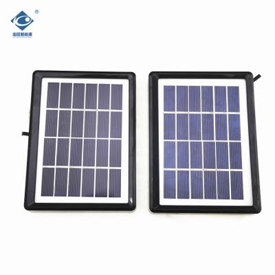 China 1.1W Portable Solar Power System Charger ZW-1.1W-6V Mini Poly Glass Photovoltaic Solar Panel 6V for sale