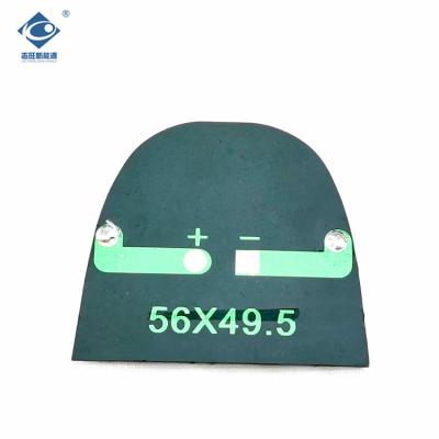 China ZW-56495 heterojunction poly corbonate solar panel 5V 0.35W Epoxy adhesive solar panels 70mA for sale