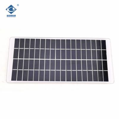 China 5.2W Portable Glass Solar Panel Charger ZW-255155-G Poly Glass Paminated Solar Panels 18V 290mA for sale