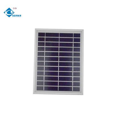 China 6V High Efficient Glass Solar Panel 5W Outdoor Solar Photovoltaic Panel Charger ZW-5W-6V for sale