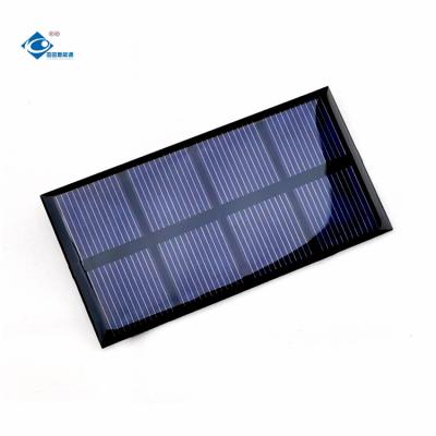 China 2V Customized Small Epoxy Solar Panels ZW-8343 Transparent 0.48W Poly Silicon PCB Solar Panel for sale