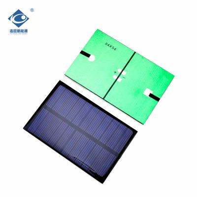 China 5.5V Strip Solar Photovoltaic Panel 0.6W Customizable Mini Epoxy Solar Panel ZW-8454 for sale