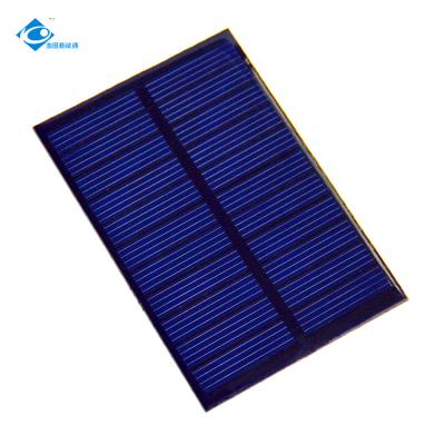 China 5.5V Customized Epoxy Mini Solar Panel ZW-8556 Mini Customizable Solar Panel 120mA 0.7W for sale