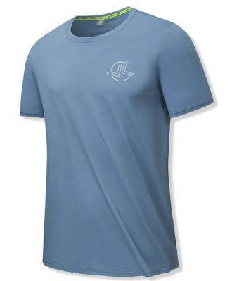 China Summer cotton T-shirt men's style crew neck solid color quick dry every for sale