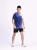 China New Badminton Quick Drying Sports Suit , Summer Fashion Competition Culottes Short Sleeve for sale