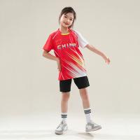 China 2021 New Fashion Breathable Badminton Jerseys For Children for sale