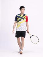 China Short Sleeve Athletic Shirts Quick Drying Breathable For Table Tennis Match for sale