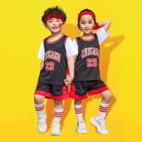 China Kids Basketball Suit Set Boys And Girls Sports Team Uniforms For School 23#24#30#11 for sale