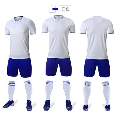 China New Type Polyester Material Uniforms Cheap Soccer Uniform Set soccer jersey top  shorts customize logo for sale