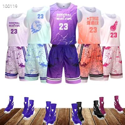 China Men Creative Design Basketball Sports Apparel Polyester Material Quick Drying for sale