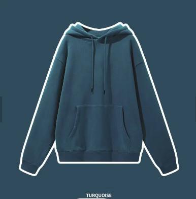 China 22-23 Autumn and winter plus fleece thickened hoodie solid color hoodie pants European and American hoodie suit for sale