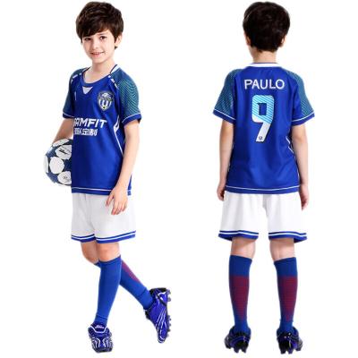 China New arrive children set soccer jersey short customized logo boy girl children kits for sale