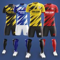 China High quality soccer jersey  soft fast dry soccer T shirt of men men's soccer jersey set for sale