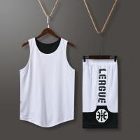 China Hot sale high quality men's basketball jersey breathable mesh basketball uniform customized with logo for sale