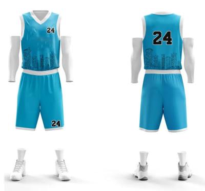 China Full-body customized basketball suit set student children's sports training vest for sale