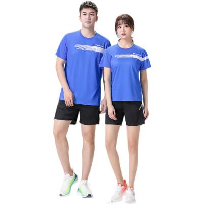 China Men And Women'S Summer Tennis Sets Short Sleeve Skirt For Sports Training for sale