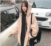 China Wholesale Winter Women's Hoodies Sweatshirts Loose Hooded Jacket Casual Pullover for Female Coat Hoodie Sweatshirt for sale