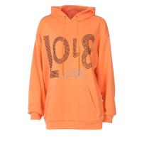 China Hip Hop 2021 custom LOGO pattern Over-sized Sweatshirts Hoodies Women's hoodies & sweatshirts Jacket for sale