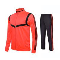 China atest design Training  Soccer Uniform Football Tracksuit Soccer Club Jacket Polyester Soccer Tracksuits for sale