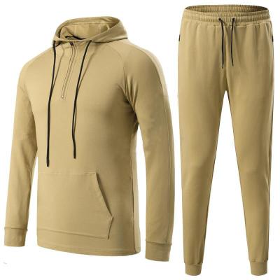 China Hot sale Sweatsuit 2 Piece Custom Unisex Sport Jogging Suits Plain Men Sportswear Tracksuit for sale