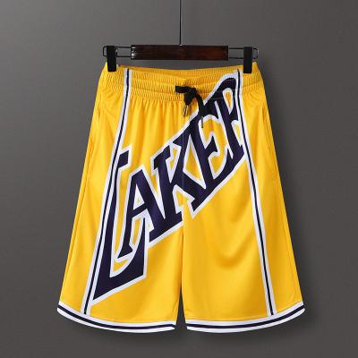 China Basketball sport shorts  Warriors Grizzlies Spurs Heat BULLS fans retro five-point pants for sale