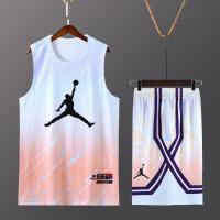 China blank basketball uniforms accept the customization logo sublimation printing basketball jersey short of man for sale