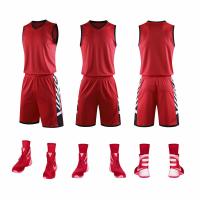 China Adult children basketball suit custom men's competition training camp sports team uniform light board basketball suit for sale