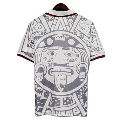 China custom Logo name number 1998 Retro Mexico soccer jersey four color selection red white black green mexico jersey for sale