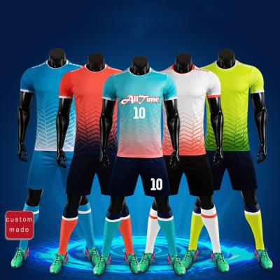 China Custom Printing Adult Children Football Uniform Training Uniform Quick Dry Breathable Team Uniform Light Board Jersey Soccer for sale