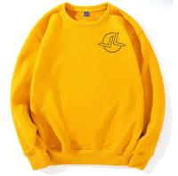 China Autumn and winter hoodie men's printed logo wool circle crewneck hoodie for sale
