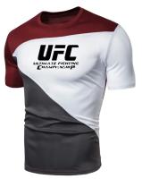 China Short Sleeve Pullover  Casual Sports Outfit  Stitching Summer Printed T-Shirt for sale