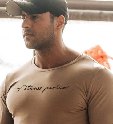 China Muscle Sweatshirts Fit Long Sleeve T Shirt Quick Dry Stretch Slim Gym Workout for sale
