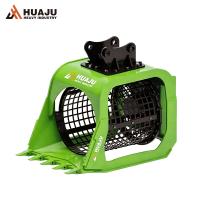 China Screening Bucket 1-120mm Mesh Customizable for Excavator Topsoil Quarry Demolition Waste for sale