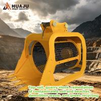 China Screening Bucket 1-120mm Mesh Customizable for Excavator Topsoil Quarry Demolition Waste for sale