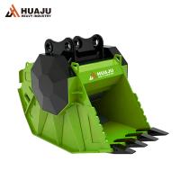 China Heavy Duty Crusher Bucket for Excavator 42CrMo Alloy Steel Motor Direct Drive for sale