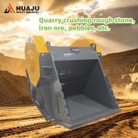 China Heavy Duty Crusher Bucket for Excavator 42CrMo Alloy Steel Motor Direct Drive for sale