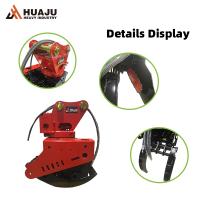 China Excavator Grapple Saw Attachment Dual Function Cutting and Grabbing Tool for 20-50 Ton Excavators for sale