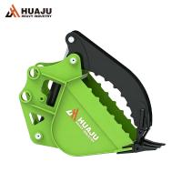 China Q345 Manganese Steel Clamp Bucket for Excavator Grapple 42CrMo Shaft Pin for sale